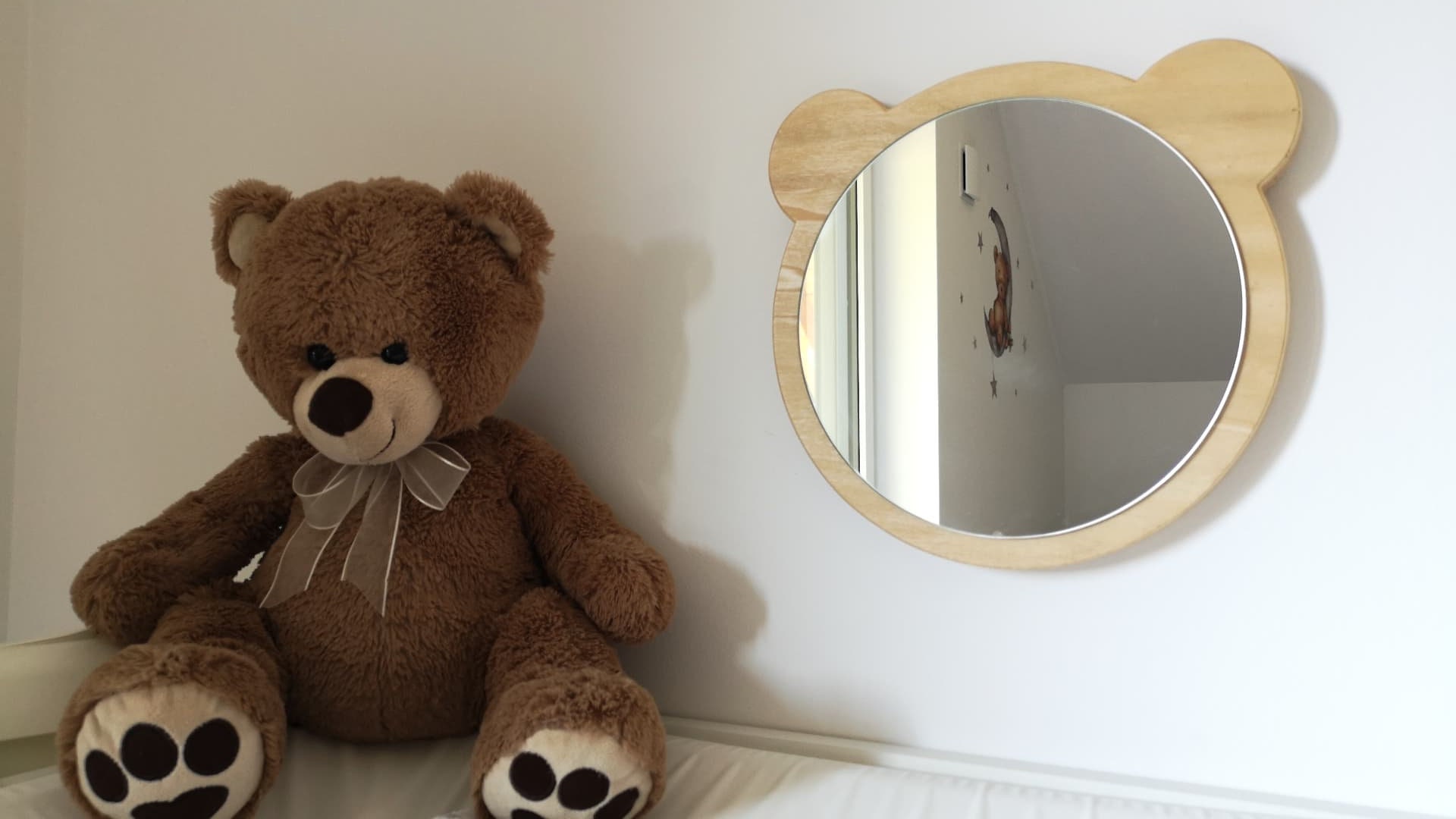 BEAR Wooden Kids Mirror - Etsy
