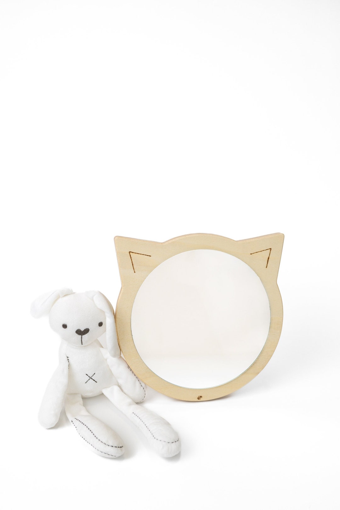 CAT Wooden Kids Mirror - Etsy