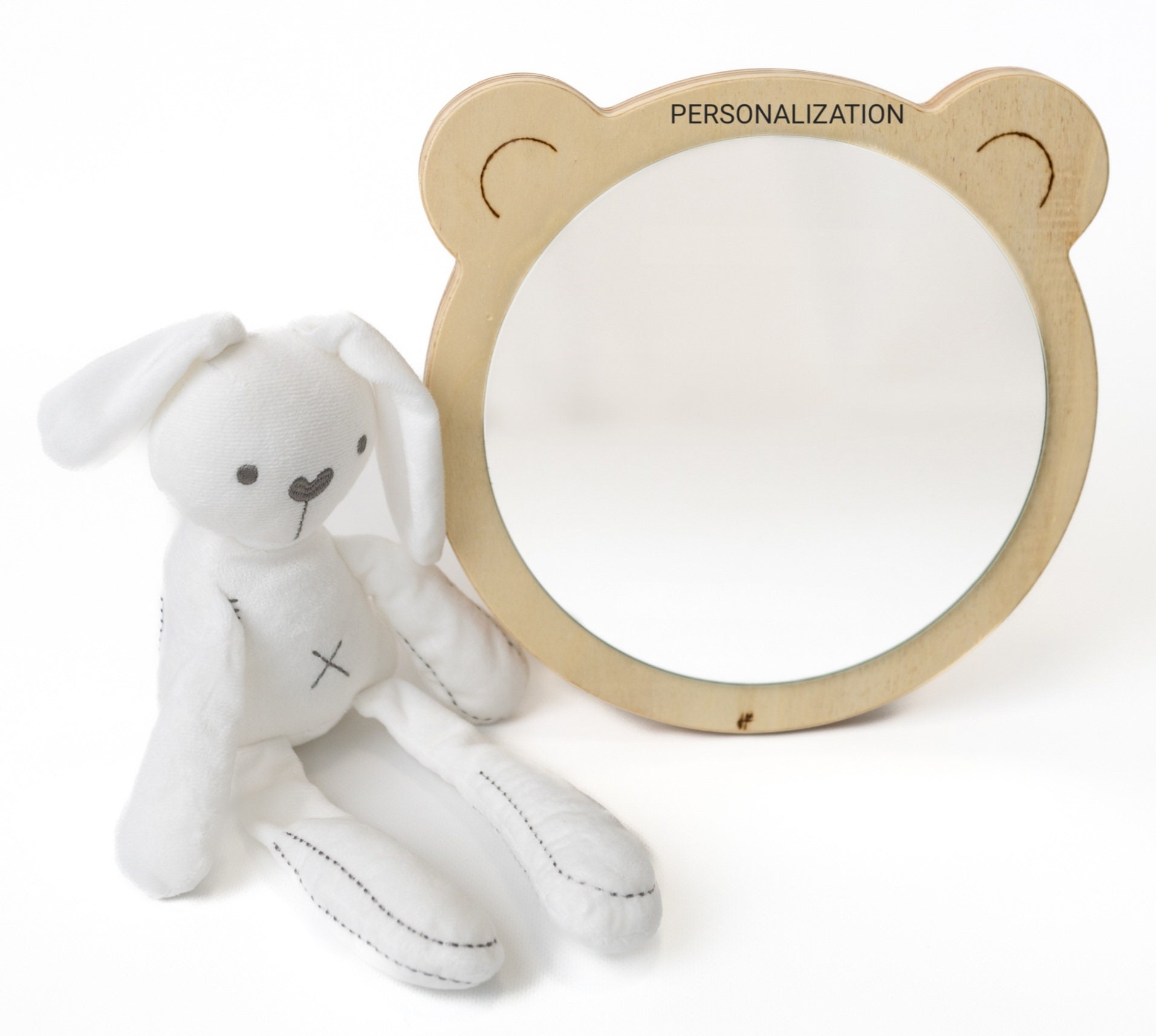 BEAR Wooden Kids Mirror - Etsy