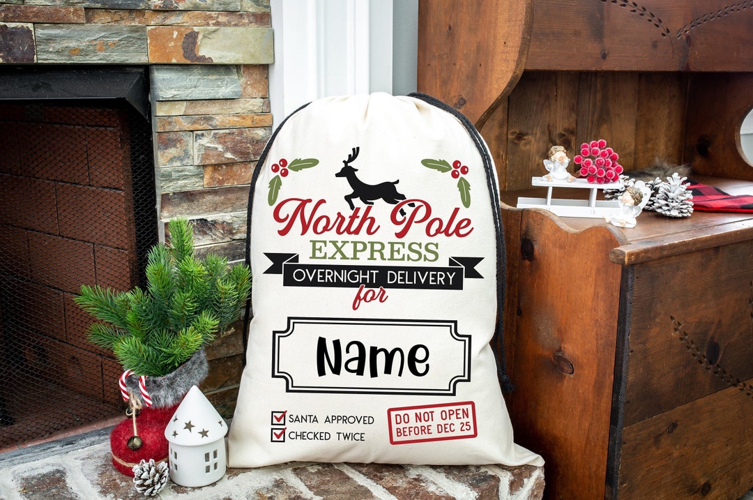 Personalized Santa Bag Oversized Santa Sack Personalized - Etsy