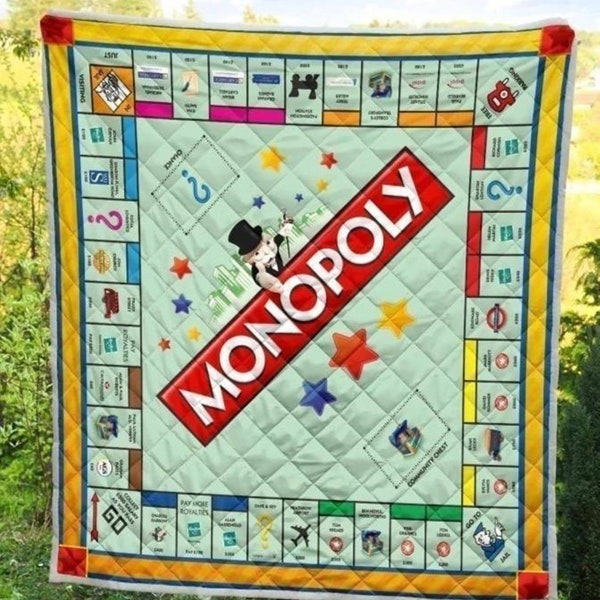 Monopoly Game Quilt - Etsy