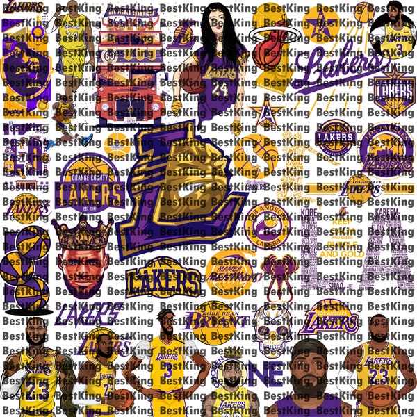 Lakers Basketball Svg - Etsy