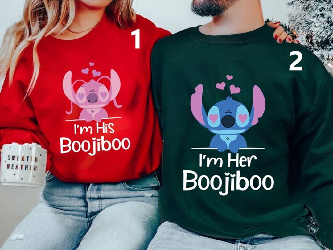 Stitch and Angel Couple Shirt I'm His Boojiboo I'm - Etsy