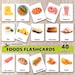 40 Foods Flash Cards (real Pictures) • Montessori Cards • Flashcards ...