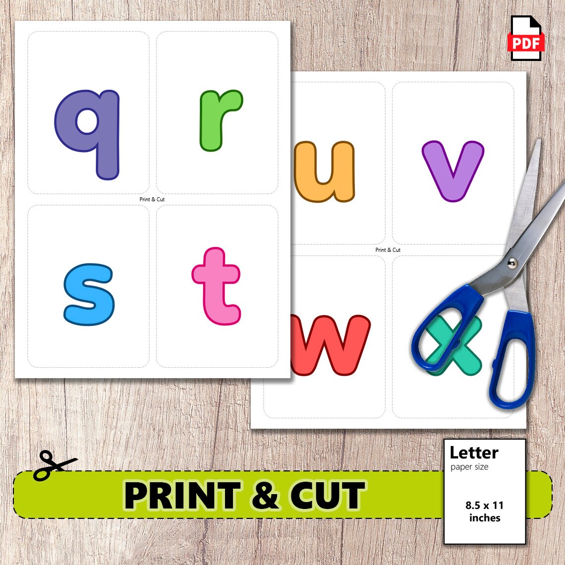 ABC Alphabet Flash Cards (78 Cards) | ABC Flashcards | A-Z Flashcards ...