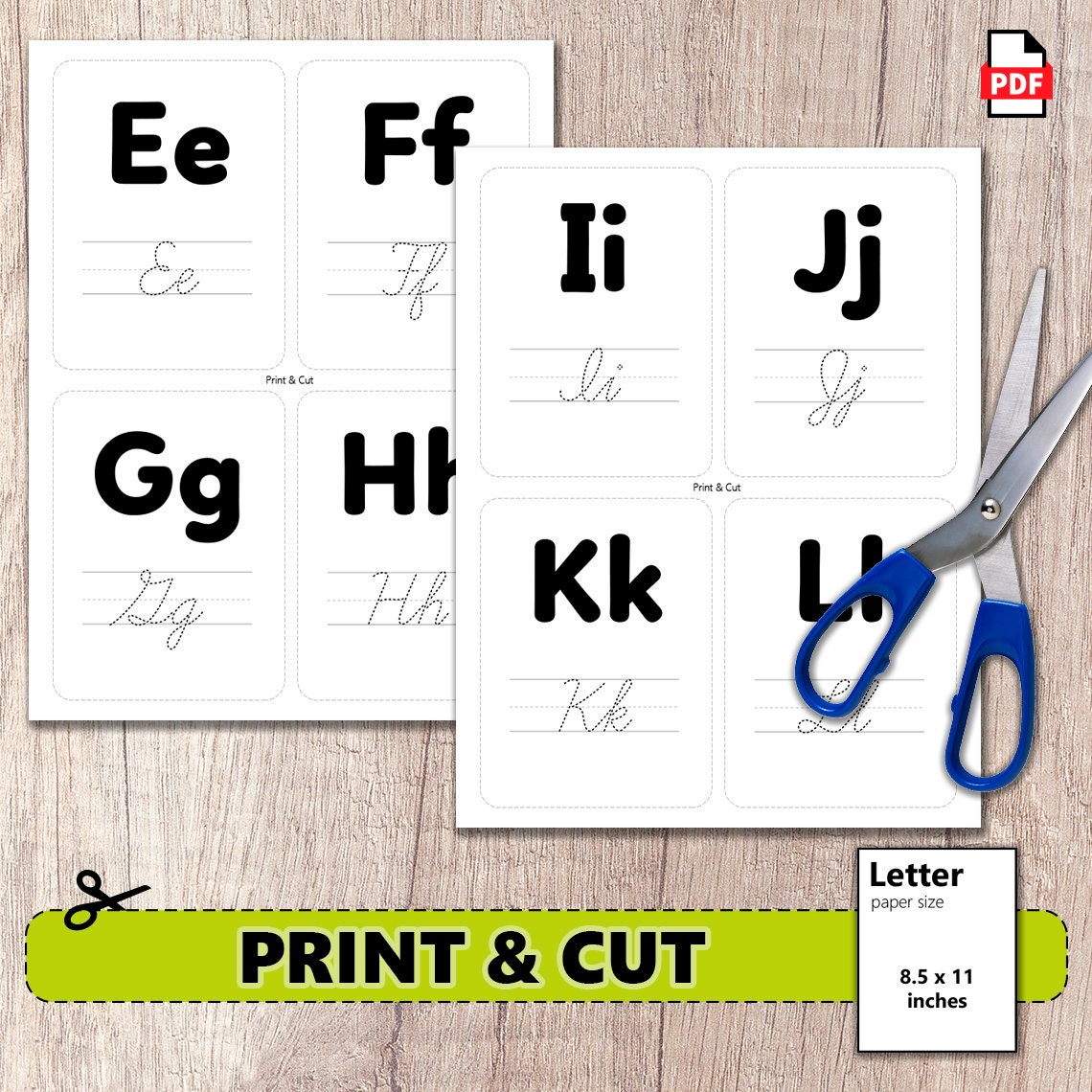 Alphabet Flash Cards (78 Cards) | ABC Flashcards | A-Z Flashcards ...