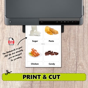 40 Foods Flash Cards (real Pictures) • Montessori Cards • Flashcards ...