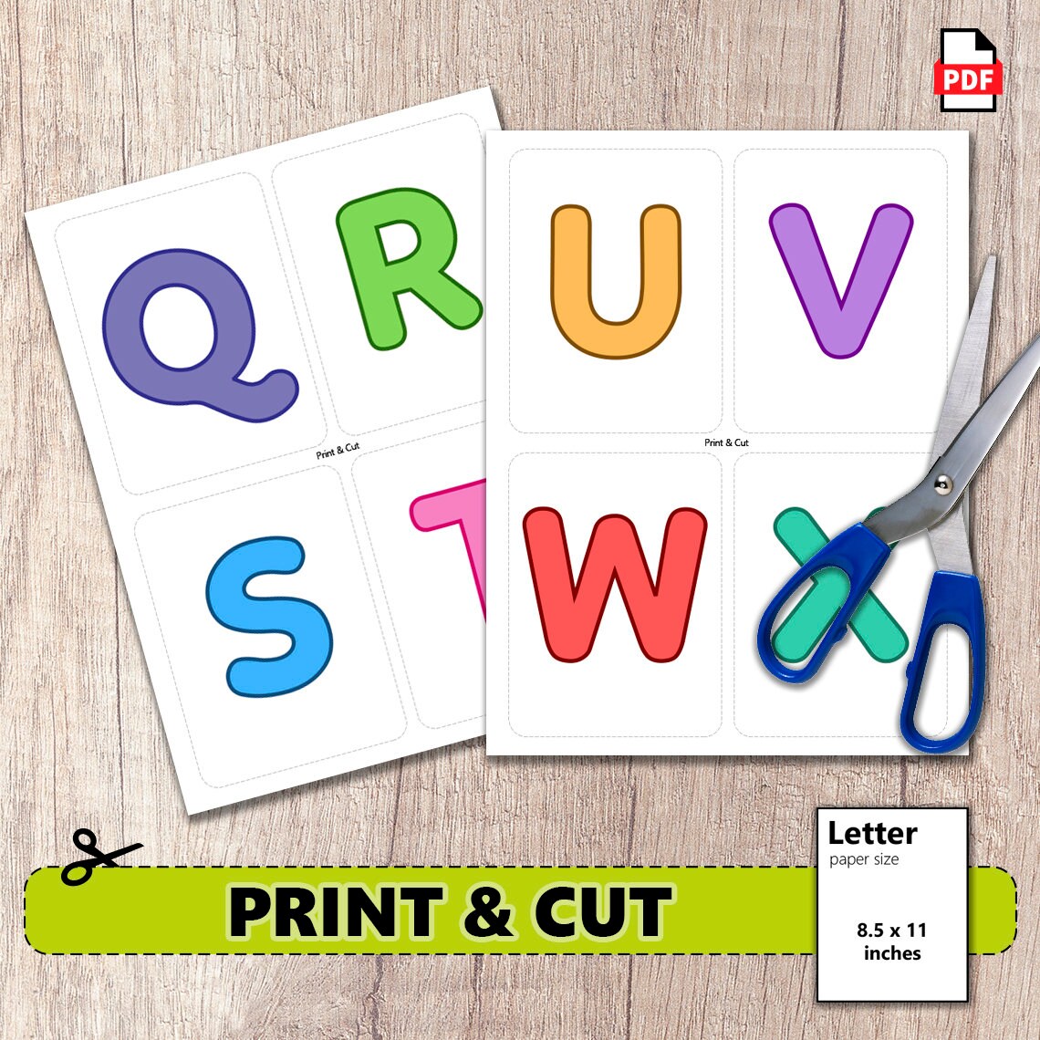 ABC Alphabet Flash Cards (78 Cards) | ABC Flashcards | A-Z Flashcards ...