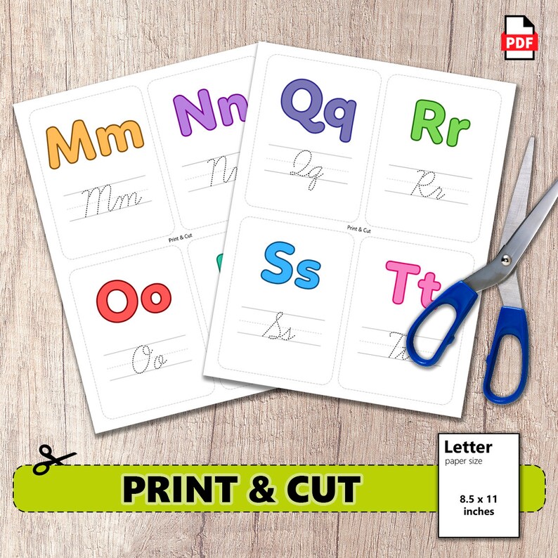 Alphabet Flash Cards (78 Cards) | ABC Flashcards | A-Z Flashcards ...