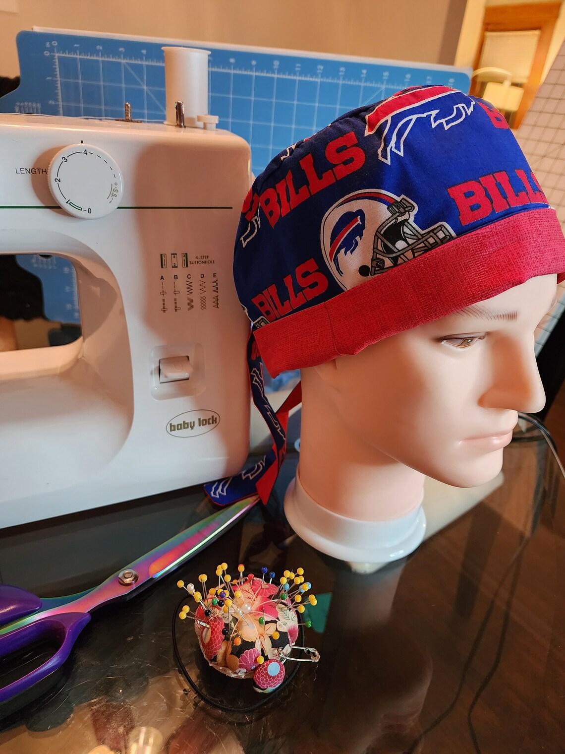 Buffalo Bills Scrub/surgical Cap Sports - Etsy