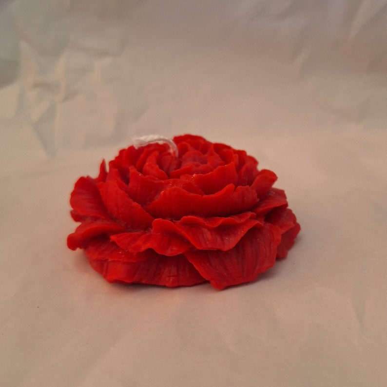 Handmade Custom Scented Large Peony Flower Shaped Flower Candle - Etsy UK