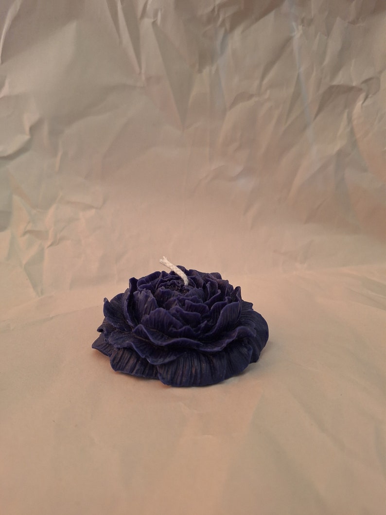 Handmade Custom Scented Large Peony Flower Shaped Flower Candle - Etsy UK
