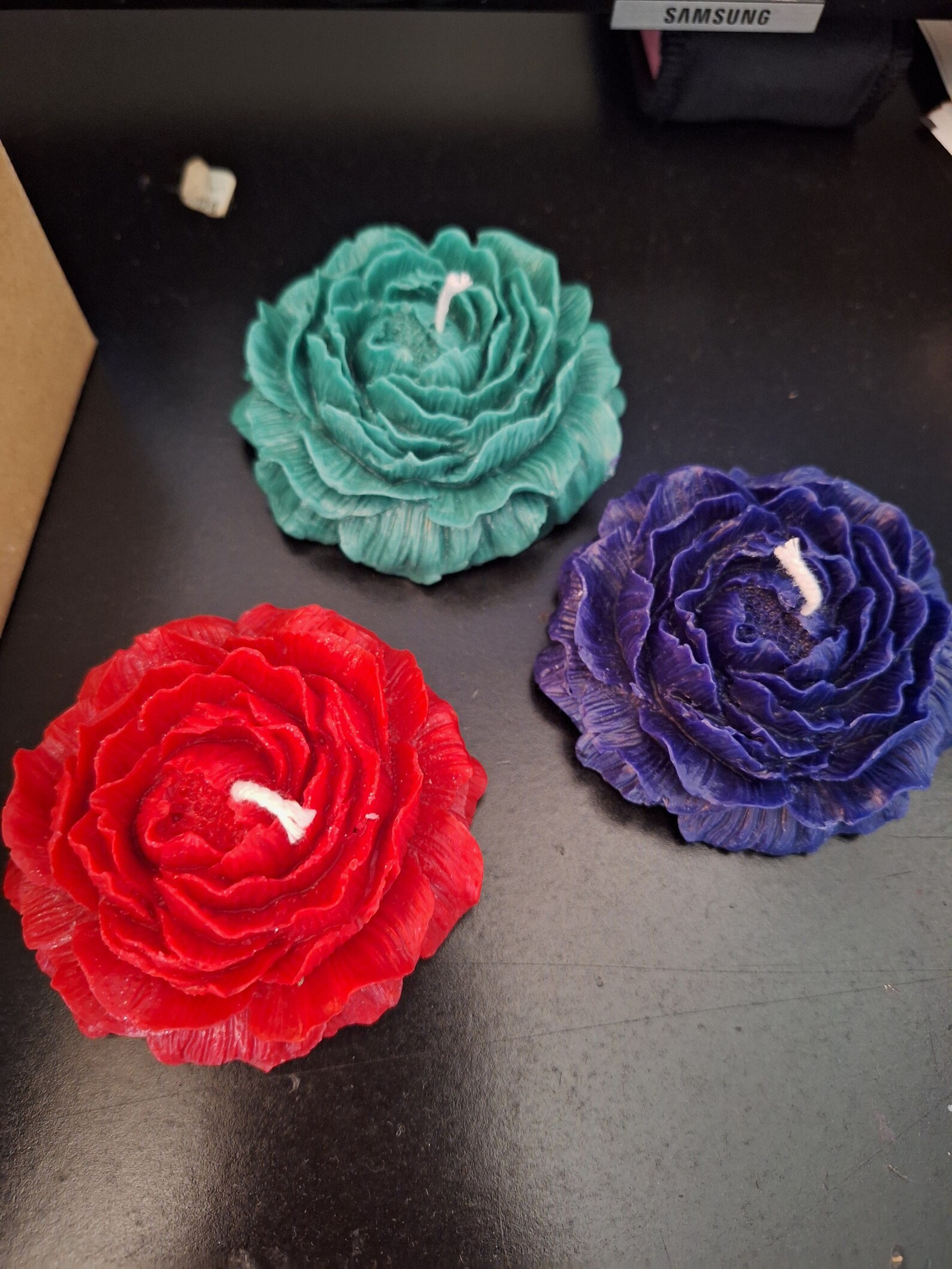 Handmade Custom Scented Large Peony Flower Shaped Flower Candle - Etsy UK