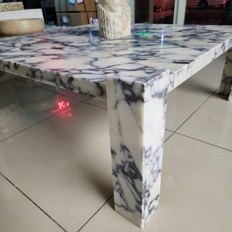 Calacatta Viola Marble Coffee Table Marble Coffee Table - Etsy
