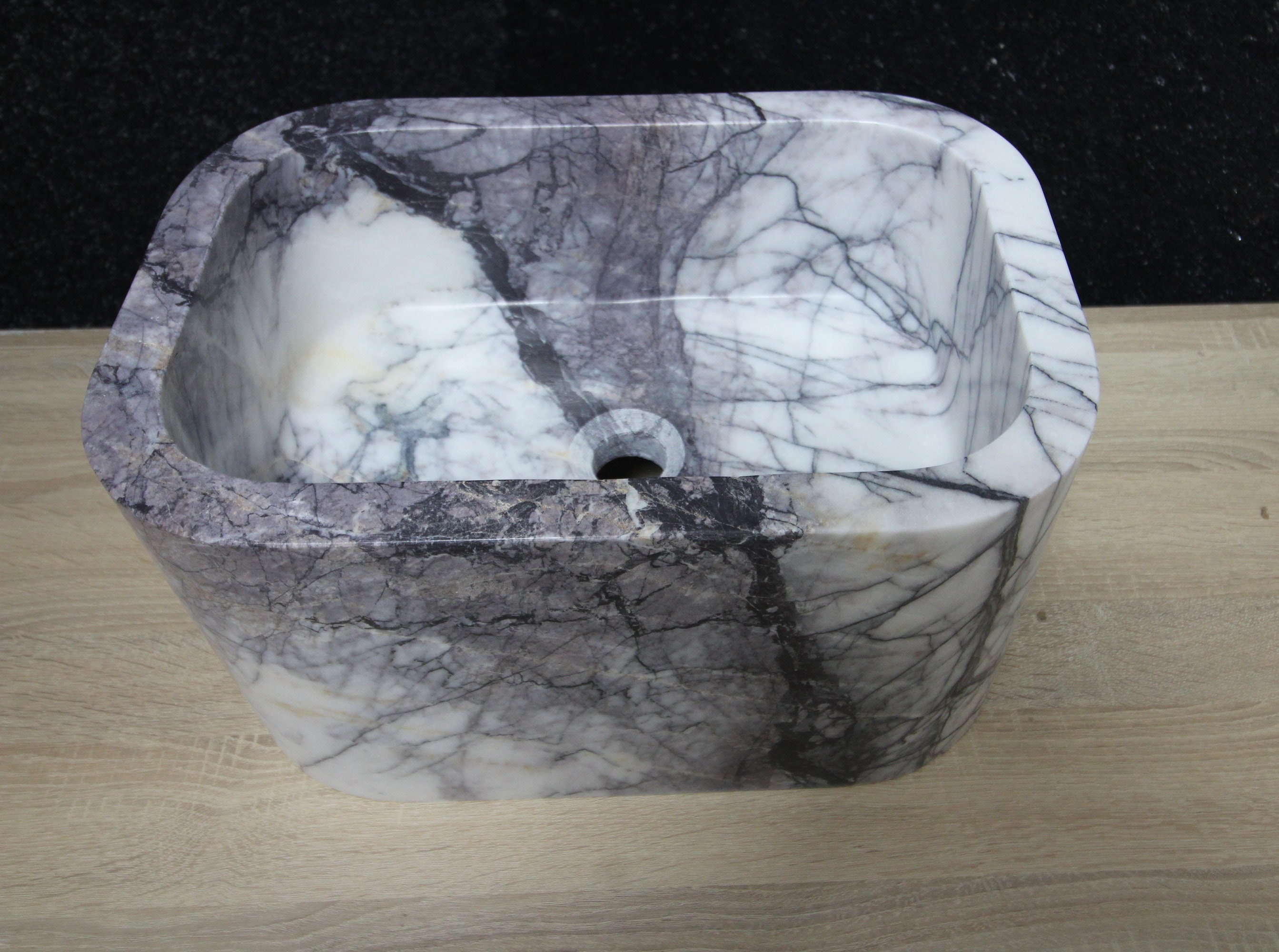 Calacatta Marble Sink Wall Mount Marble Sink Marble Bathroom Sink ...