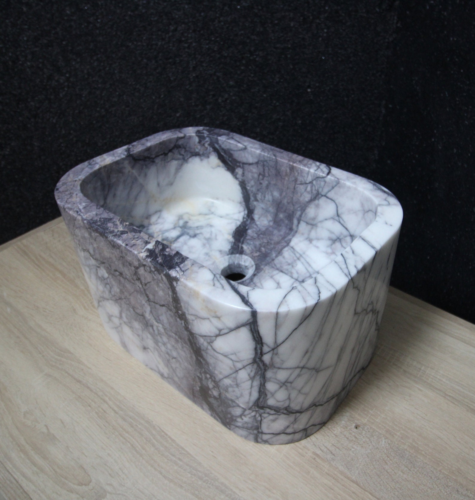 Calacatta Marble Sink Wall Mount Marble Sink Marble Bathroom Sink ...