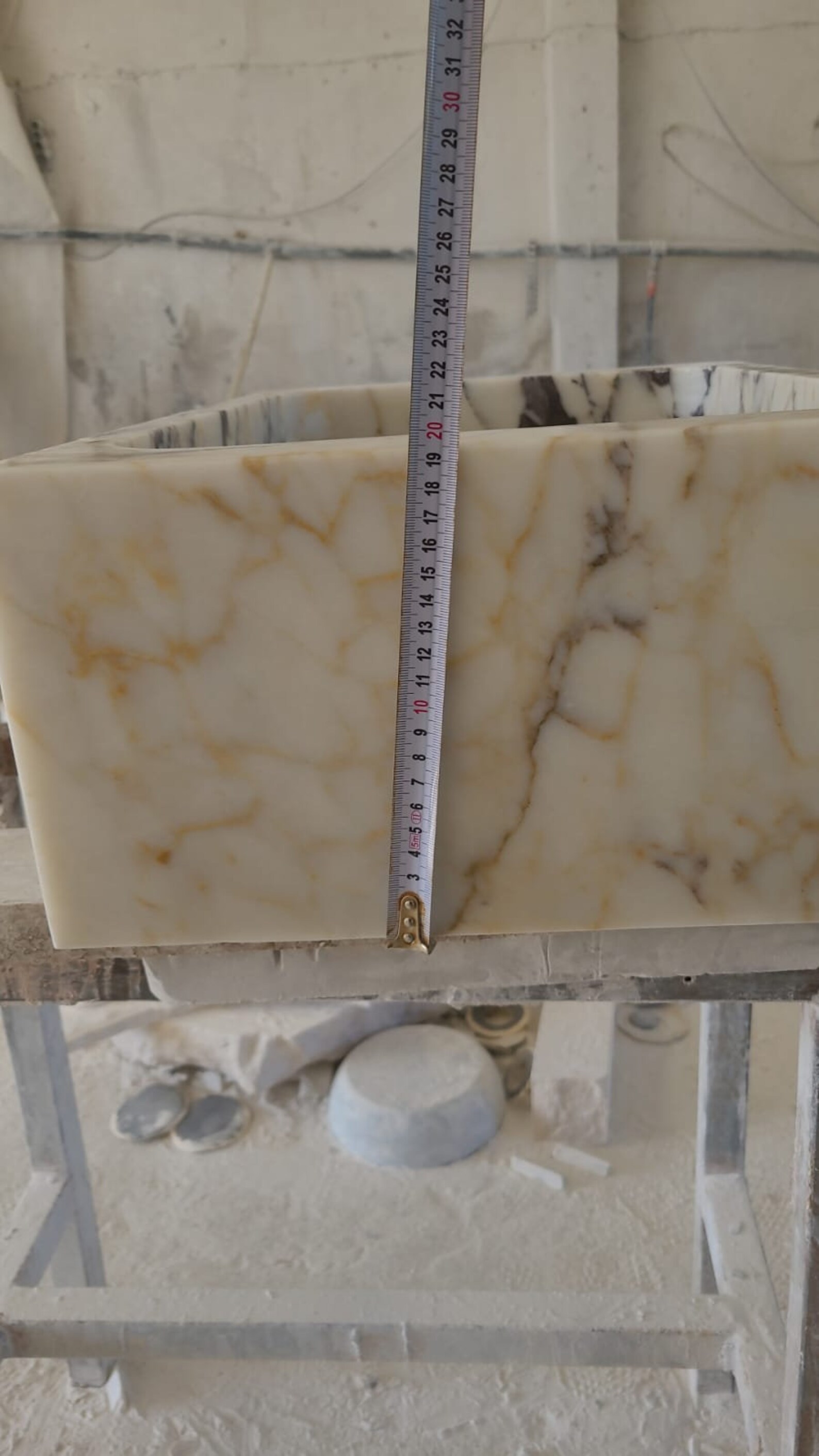 Calacatta Viola Marble Sink Wall Mount Marble Sink, Sink With Concealed ...