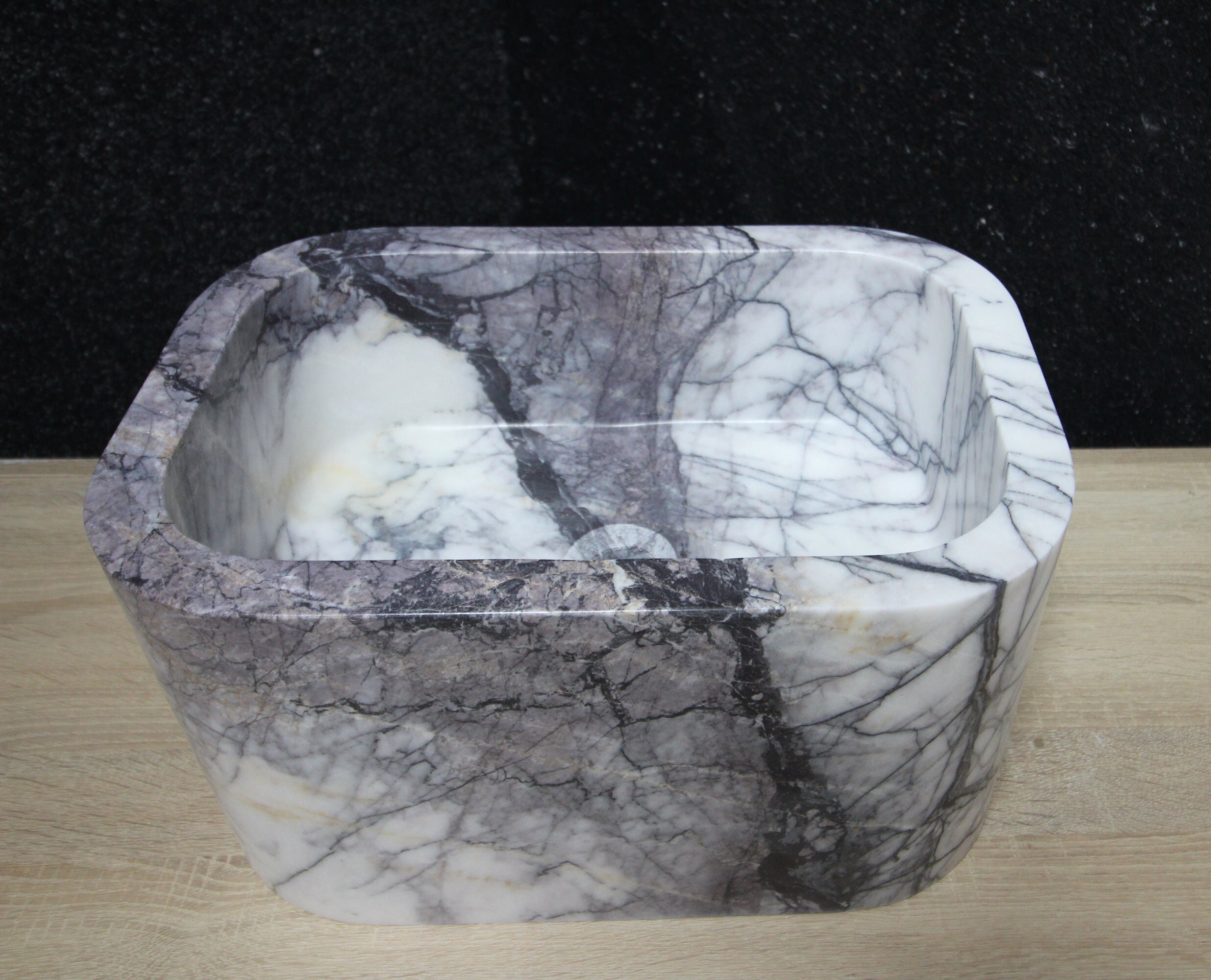 Calacatta Marble Sink Wall Mount Marble Sink Marble Bathroom Sink ...