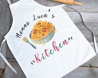 Apron SORRENTO Amalfi Coast Inspired Italian Tiles Majolica - Etsy