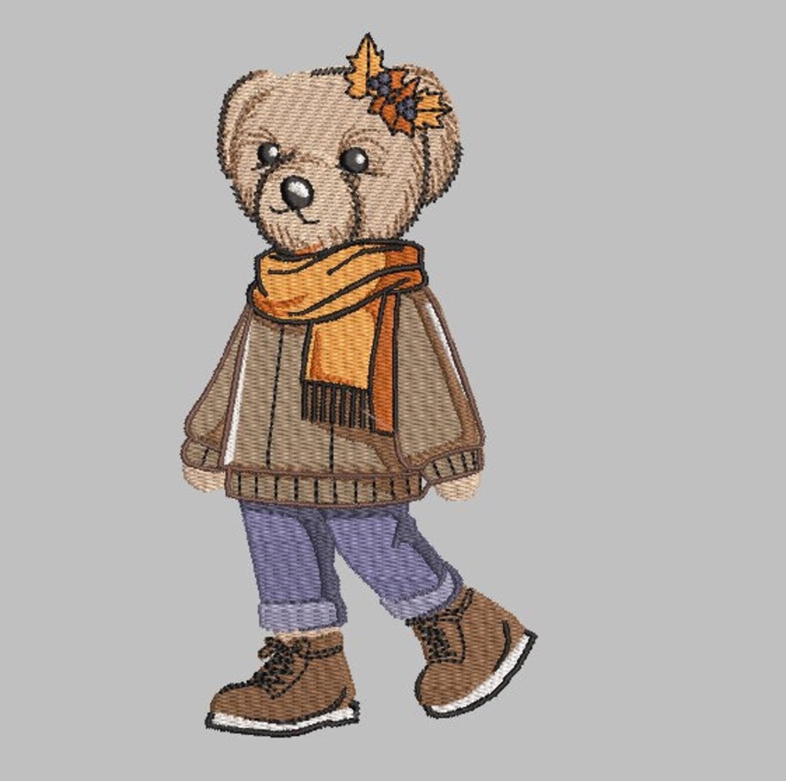 Girl Bears Embroidery Design /3 in 1/ Trendy Embroidery, Machine ...