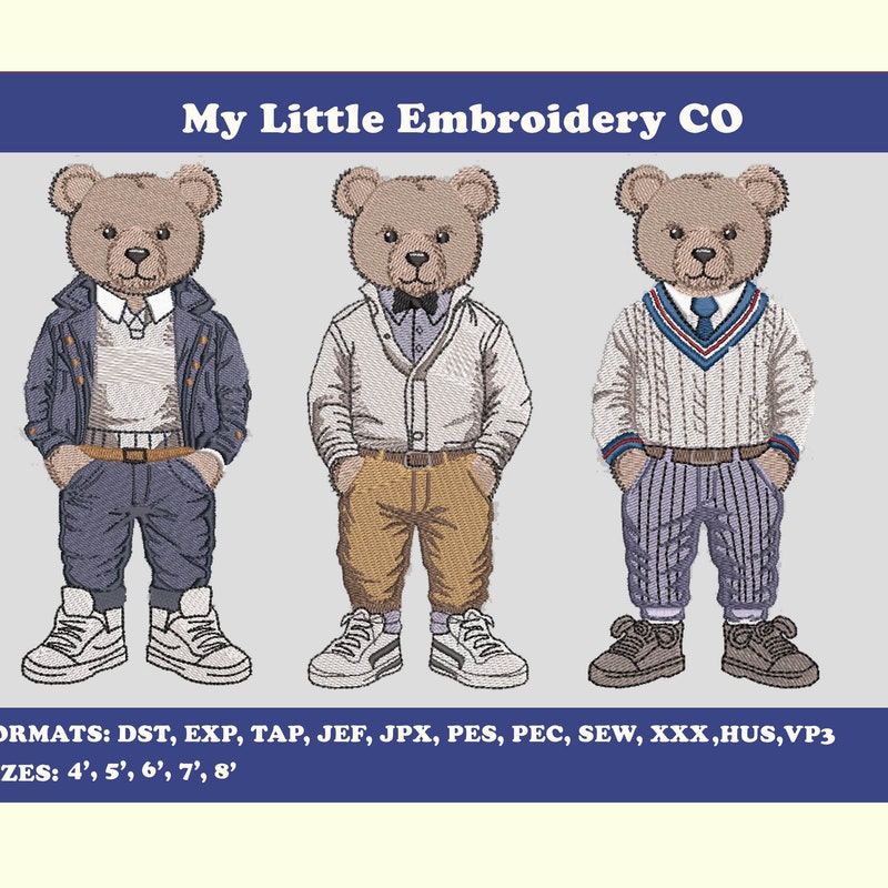 Bear Embroidery - Etsy
