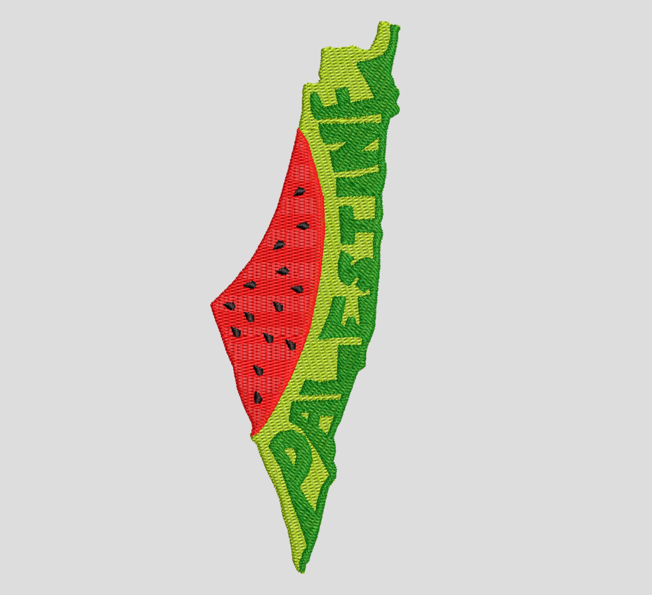 Palestine Map Embroidery Design /5 SIZES/ Palestine Embroidery Design ...