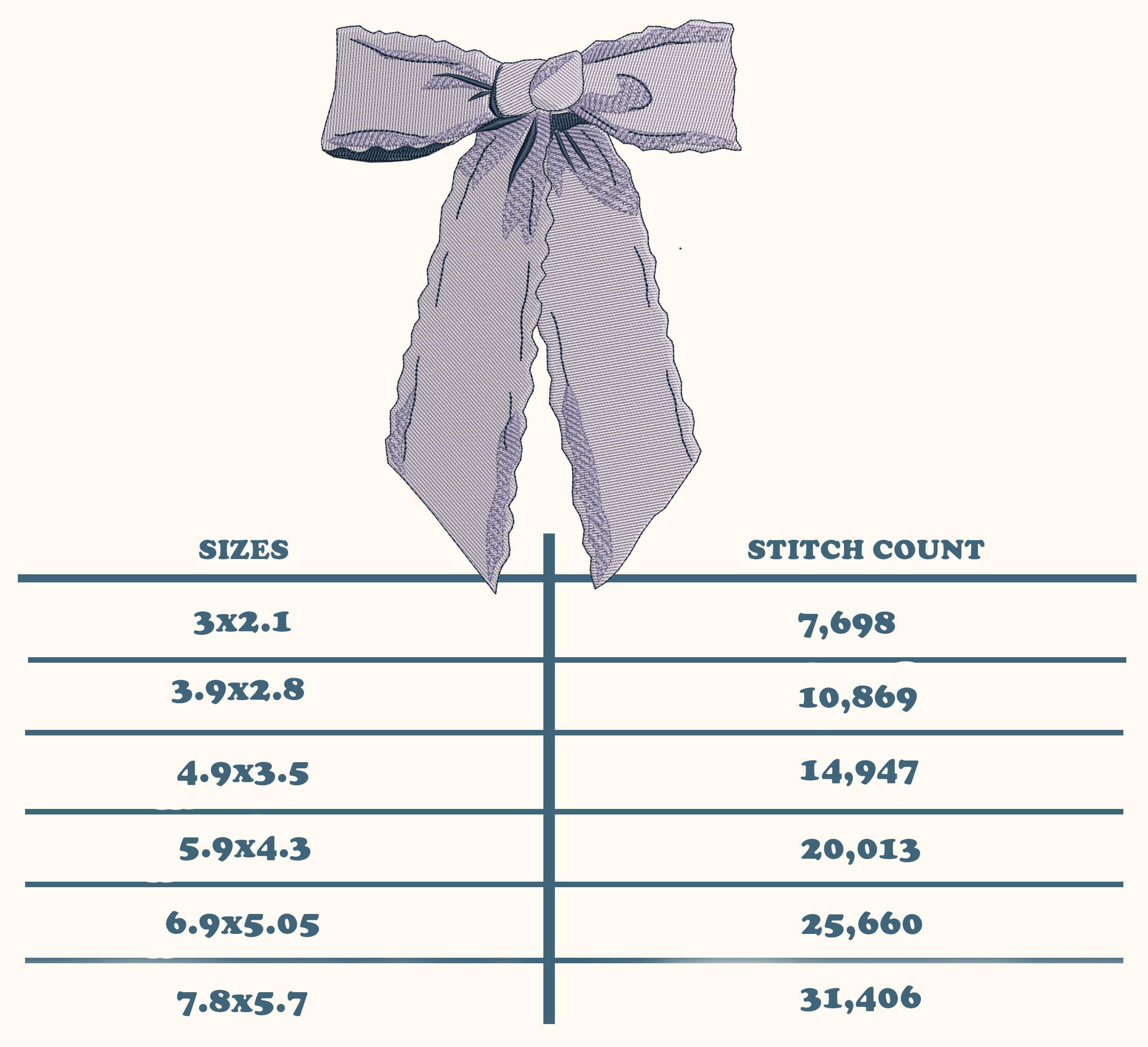 Bow Embroidery Design Bundle/5 in 1/ Mini Bow Machine Embroidery Design ...