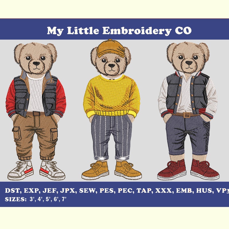 Bear Embroidery - Etsy