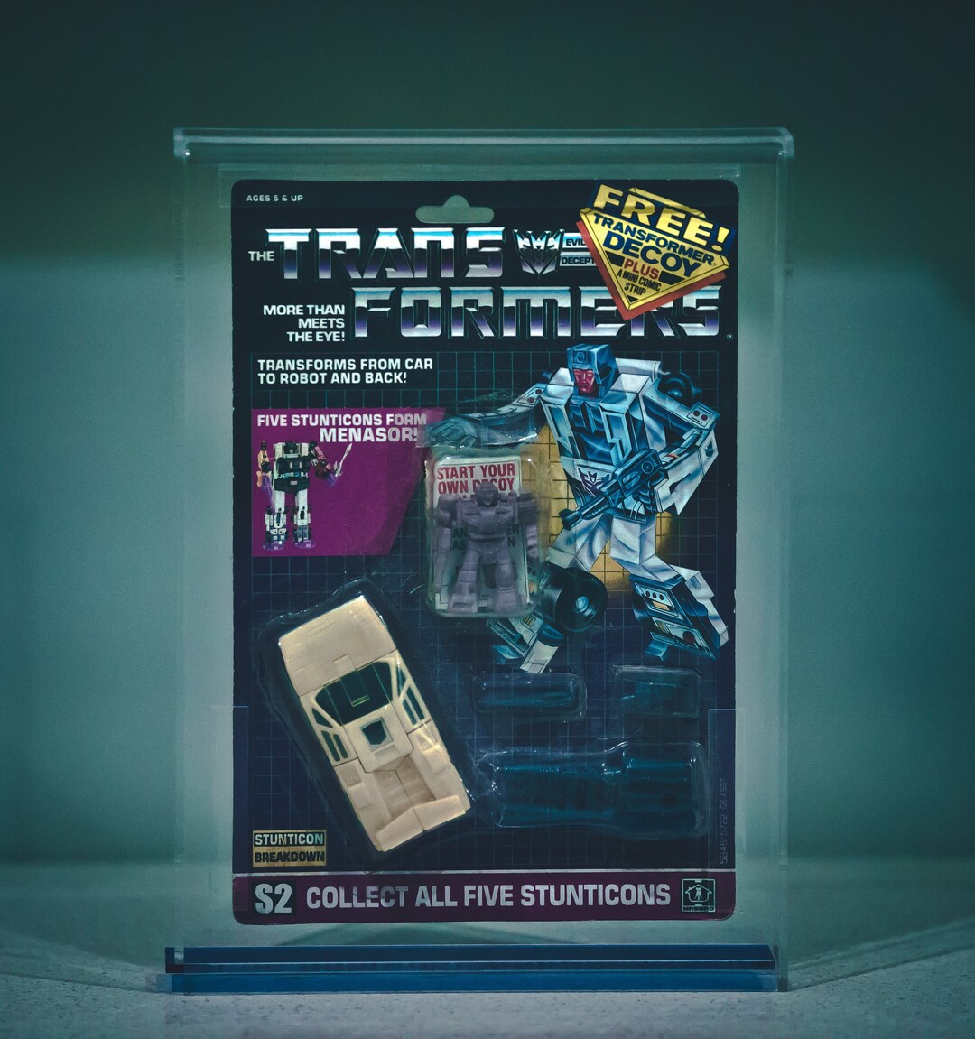 STUNTICONS G1 Acrylic Display Case ONLY Transformers Generation 1 ...
