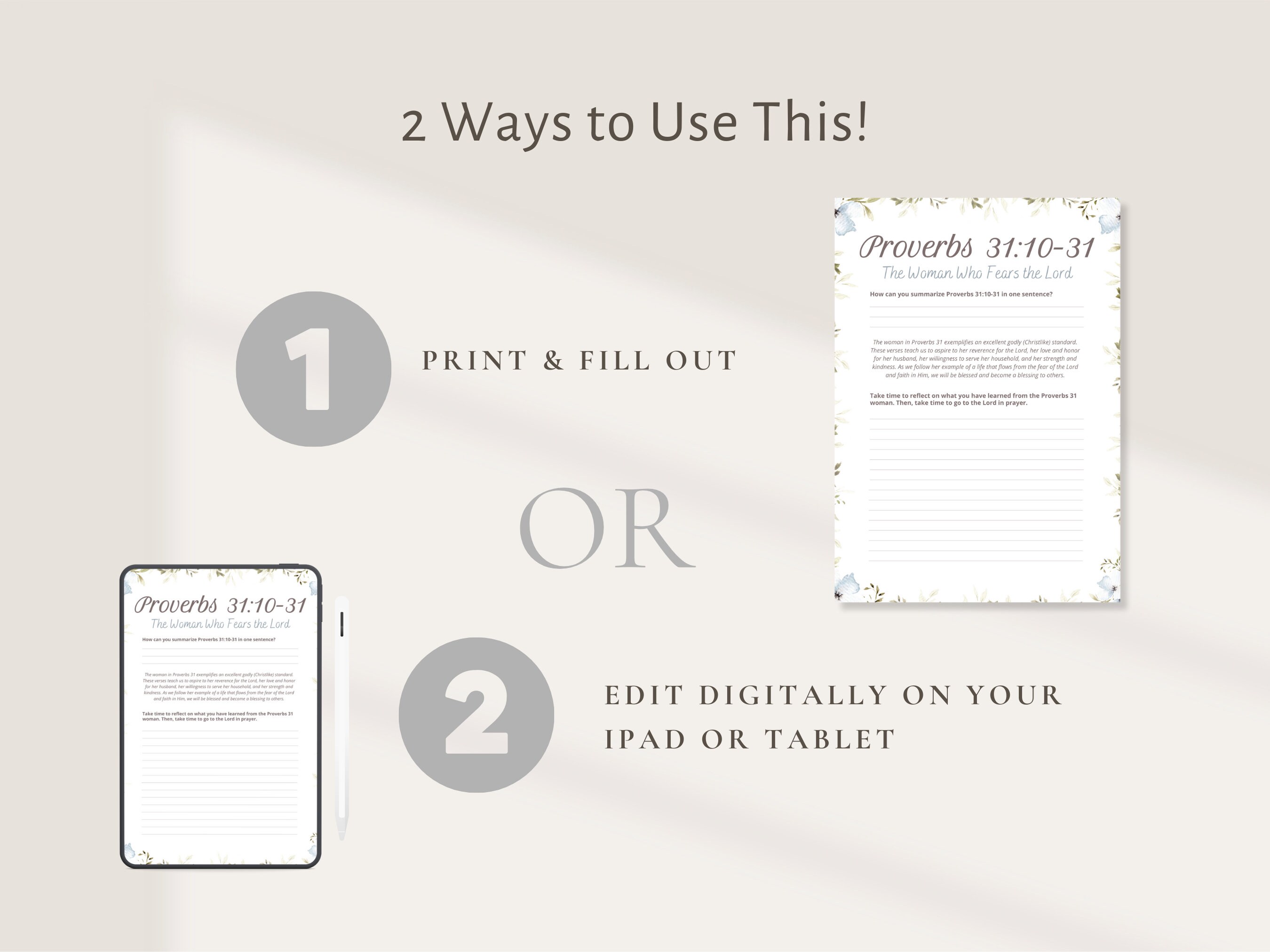 Proverbs 31 Bible Study Guide Printable | Christian Women Devotional ...