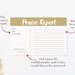 Prayer Request & Praise Report Cards Printable | Church Small Group ...