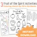 Fruit of the Spirit Activity Bundle for Children Sunday School ...