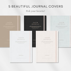 Faith Bible Study & Prayer Journal Printable | Devotional Templates ...