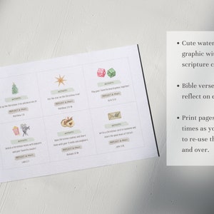 Advent Activity Cards Printable, Christian Children Advent Cards ...