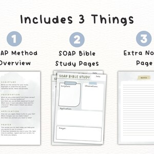 S.O.A.P. Bible Study Printable | SOAP Bible Study Tool, Christian ...