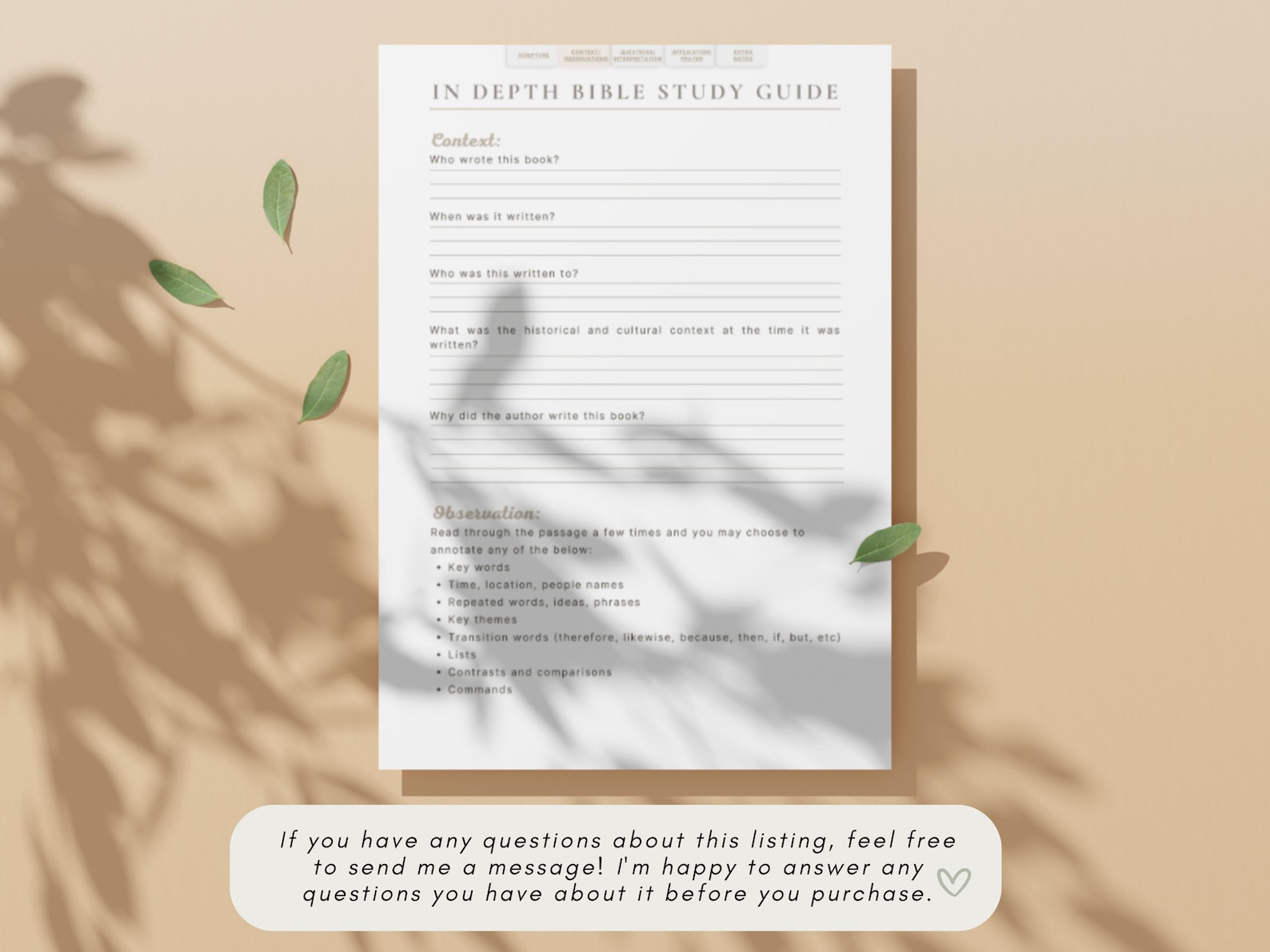 Faith Bible Study & Prayer Journal Printable | Devotional Templates ...
