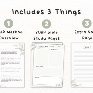 SOAP Bible Study Printable | SOAP Template Bible Study Tool | Christian ...