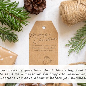27 Christian Christmas Gift Tags Printable | Modern Minimal Christmas ...