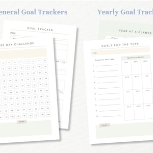 Christian Goals Planner Printable PDF, Faith Journal, Devotional Goals ...