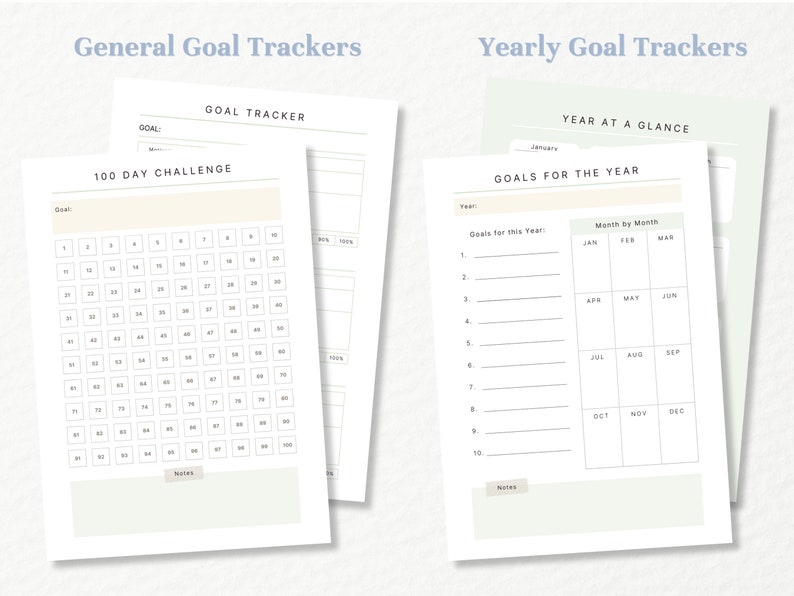 Christian Goals Planner Printable PDF, Faith Journal, Devotional Goals ...