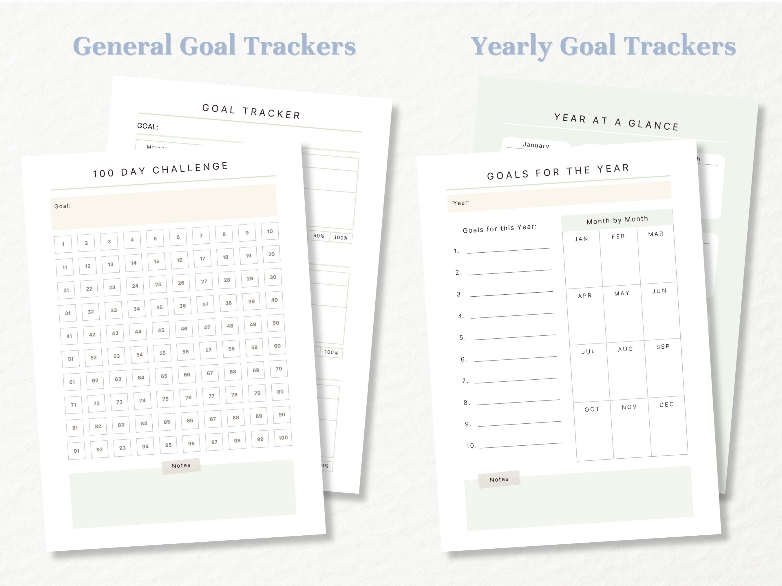 Christian Goals Planner Printable PDF, Faith Journal, Devotional Goals ...