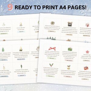 Christmas Scripture Cards Printable NIV, Advent Bible Verse Cards ...