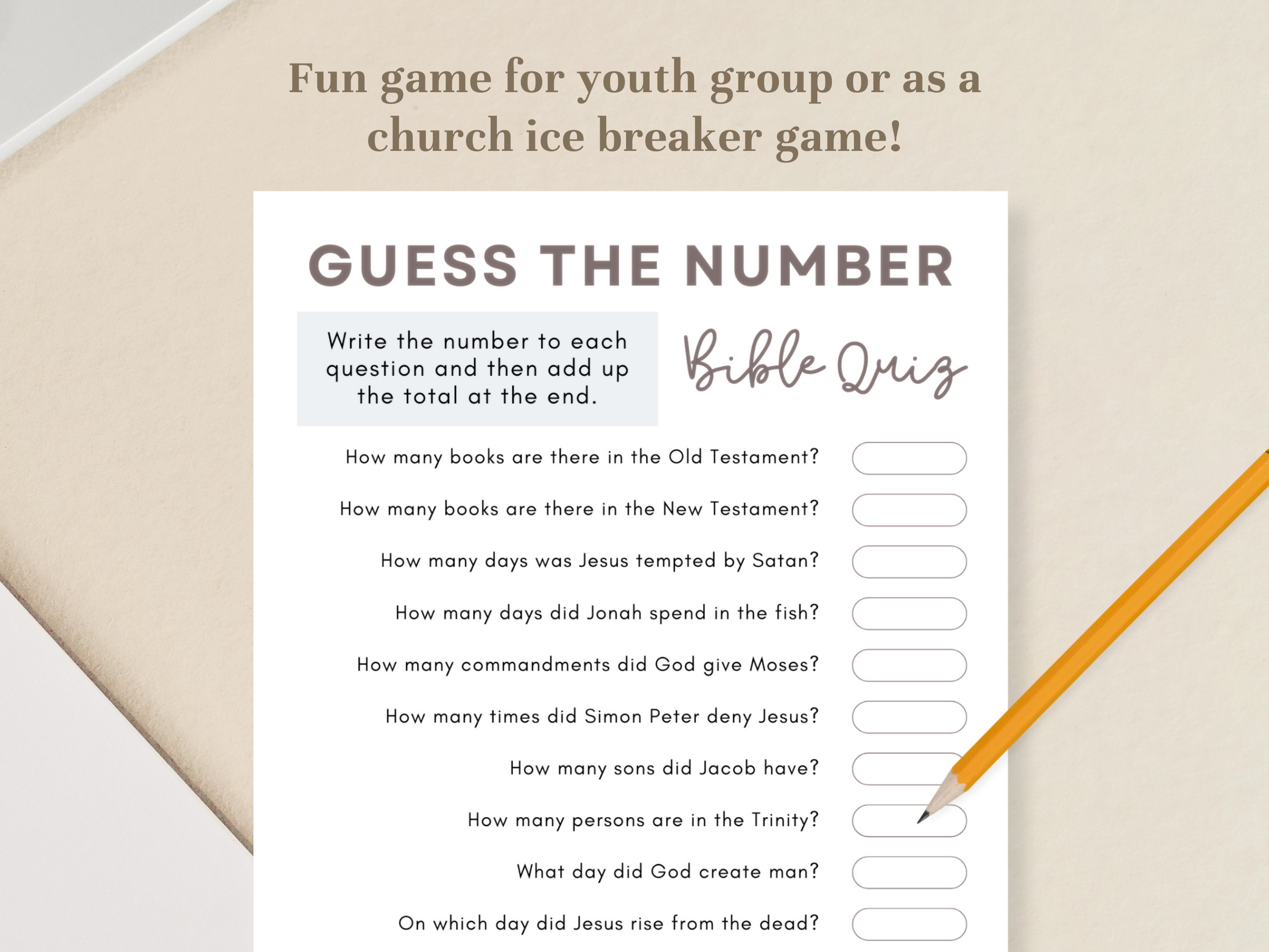 Bible Guess the Number Game Printable Lets Talk Numbers Christian Party ...