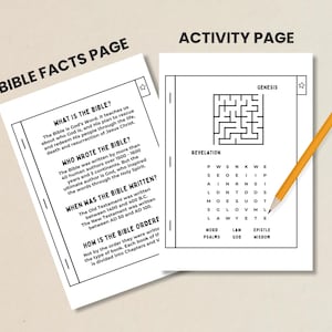 Books of the Bible Coloring Booklet Printable | Sunday School Craft ...