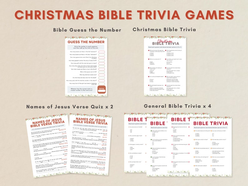 10 Christian Christmas Icebreaker Games Printable | Church Party ...