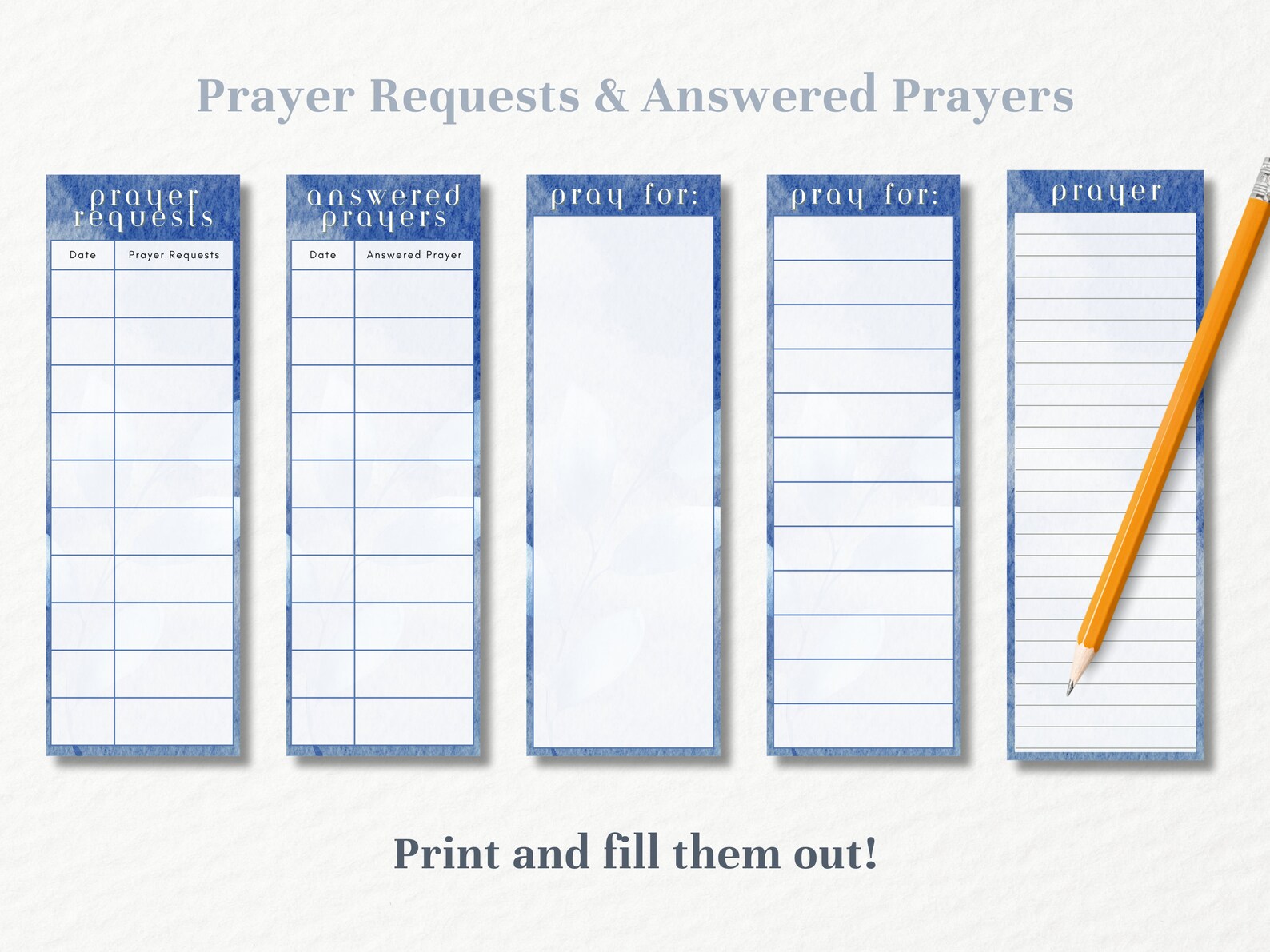 10 Prayer Bookmarks Printable | Christian Prayer Journal Bible ...