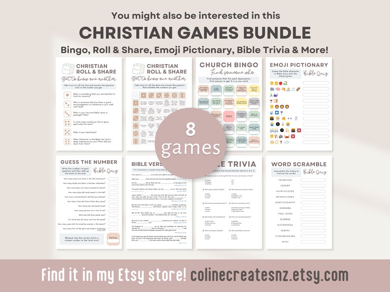 Christian Dice Roll & Share Game Printable | Church Bible Roll Tell ...