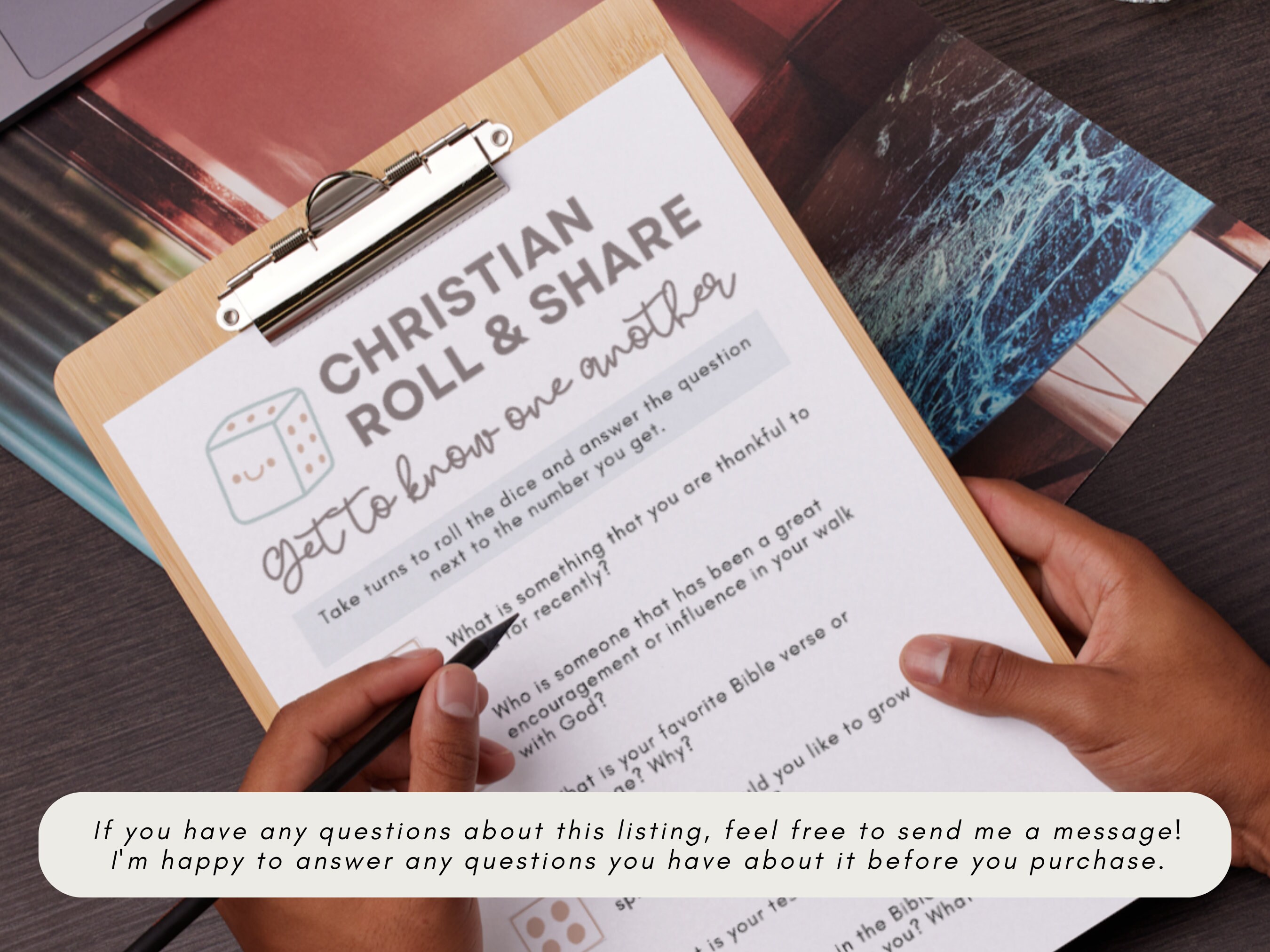 Christian Roll & Share Game Printable | Church Bible Roll and Tell ...