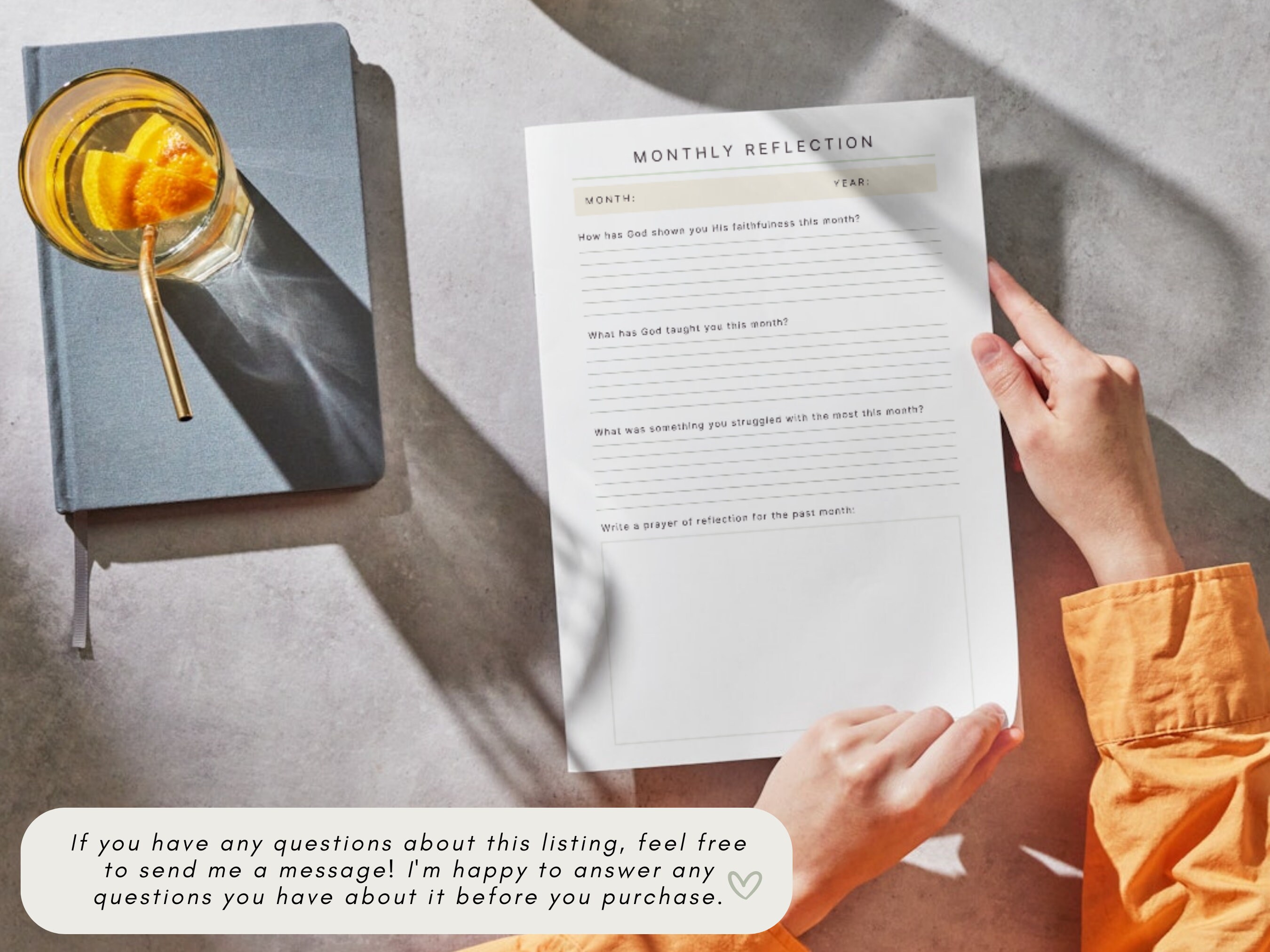 Prayer Journal Printable PDF, Gratitude Journal, Daily Prayer Journal ...