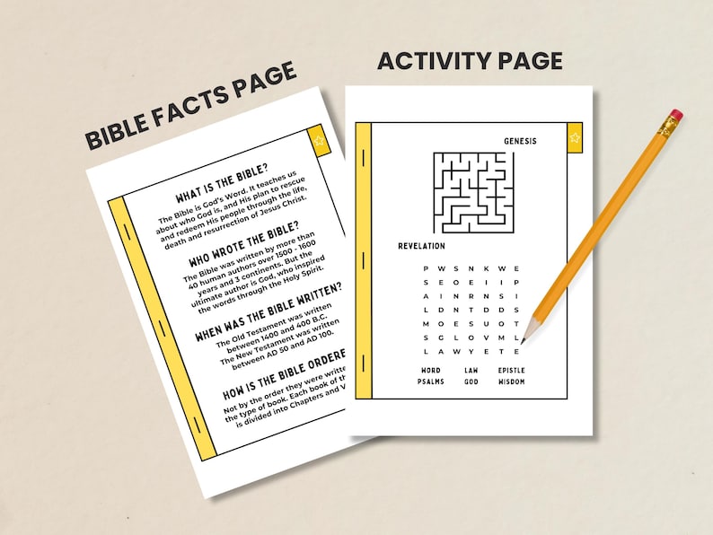 Books of the Bible Booklet Printable | Sunday School Craft, Homeschool ...